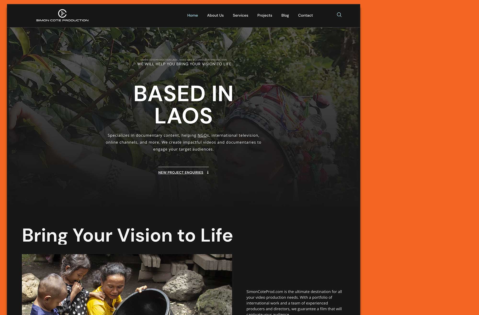 Production video web design - Rezult Freelance Web Designer Singapore